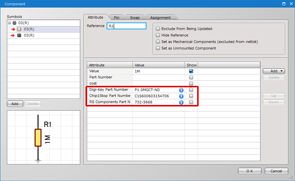 Quadcept - Registering Part Numbers